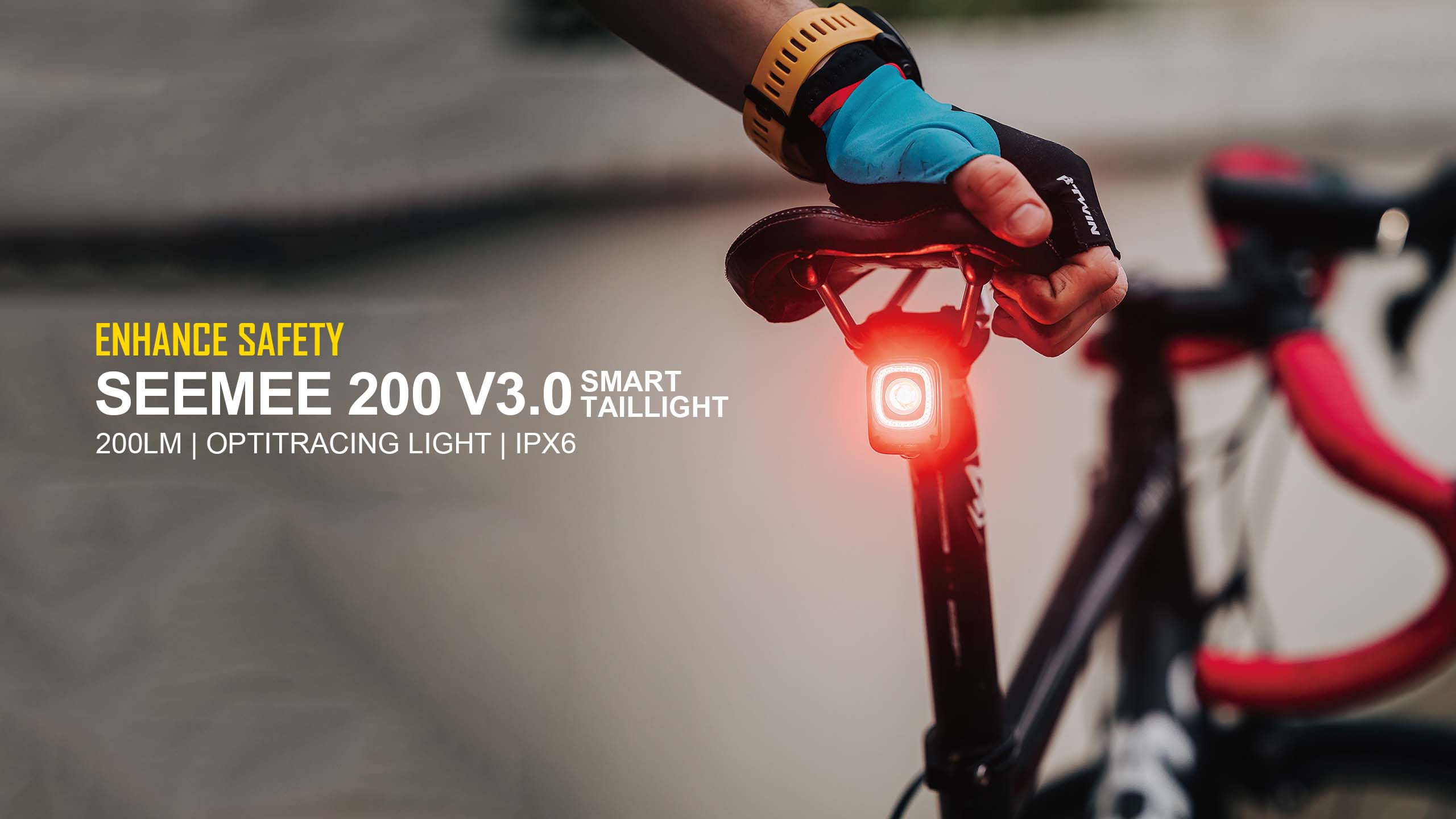 Seemee 200 V3.0 Smart Bike Tail Light – Magicshine Singapore